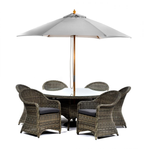 Fiji Rattan Round Set Glass Dining - various sizes - JB Commercial ...
