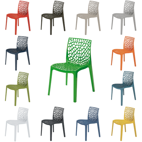 Honeycomb All Weather Stacking Side chair - JB Commercial Furniture