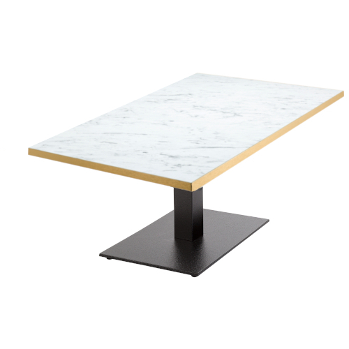 Herald Rectangle Coffee Table - Laminate Top - Single Pedestal - JB ...