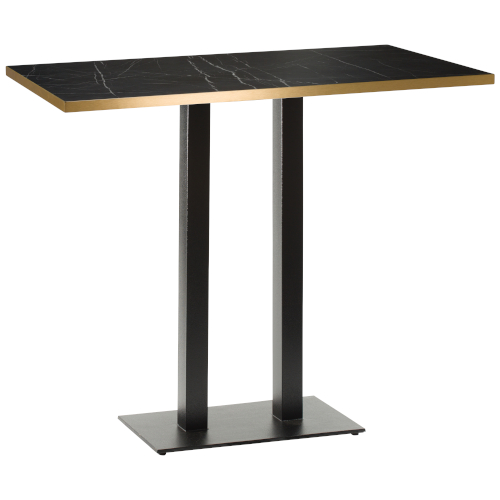 Herald Rectangle Poseur Table - Laminate Top - Twin Pedestal - JB ...