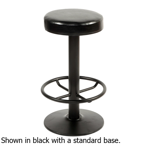 Floor Fixed High Bar Stool with Footring - Upholstered Seat - JB ...