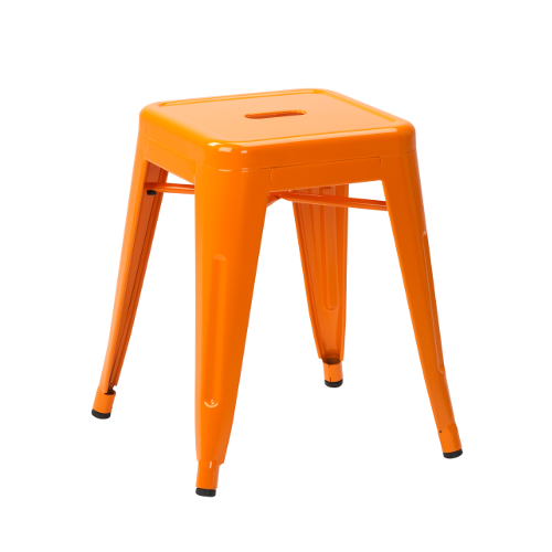 French Bistro Low Stool - Powder Coated - JB Commercial Furniture