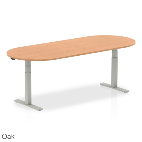Desire Boardroom Table - Oval - Height Adjustable Leg - JB Commercial ...