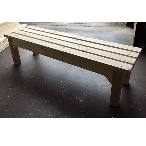 Barton Eco Solid Wood All Weather Low Bench - JB Commercial Furniture