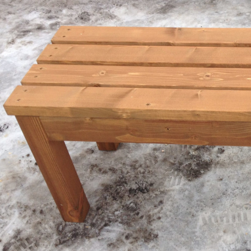 Barton Eco Solid Wood All Weather Low Bench - JB Commercial Furniture