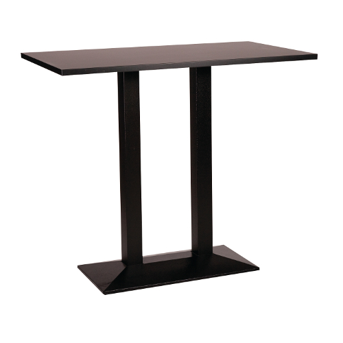 Miller Rectangle Poseur Table with Laminate Top – Twin Pedestal - JB ...