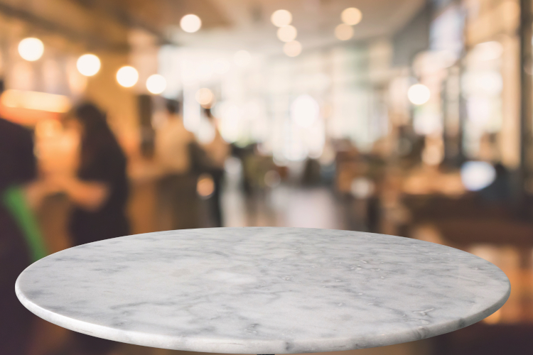 Cyprus Square All Weather Dining Table with Solid Marble Top - JB ...