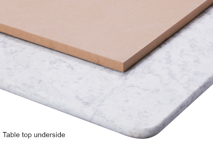 Cyprus Square All Weather Dining Table with Solid Marble Top - JB ...