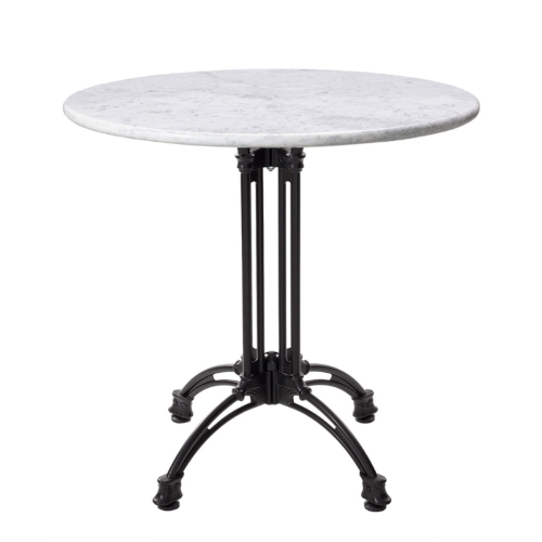 Cyprus Round All Weather Dining Table with Solid Marble Top - JB ...