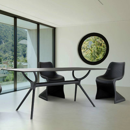 Torino Rectangle All Weather Dining Table with High Pressure Laminate ...