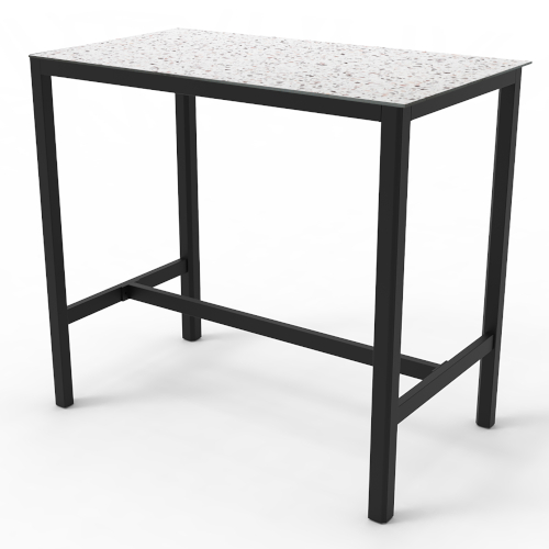 Seattle Rectangle All Weather Poseur Table with High Pressure Top - JB ...