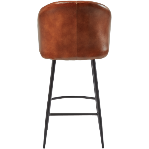 Axel Industrial Leather Bar Stool - JB Commercial Furniture