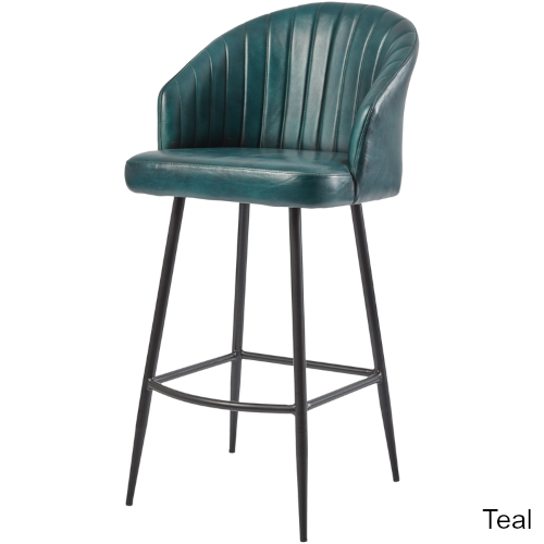 Axel Industrial Leather Bar Stool - JB Commercial Furniture