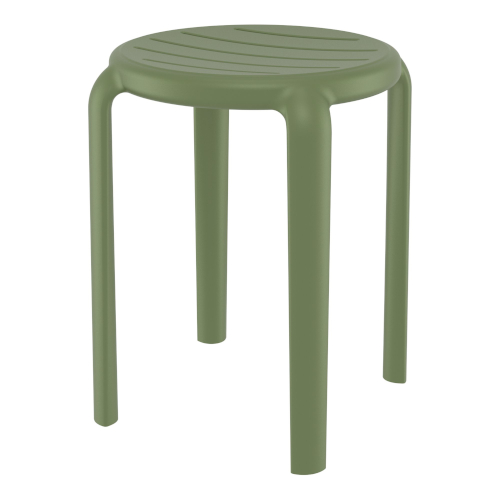 Abelia Polypropylene All Weather Stacking Low Stool - JB Commercial ...