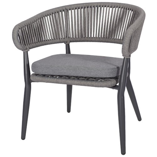 Cadiz Rope Stacking All Weather Lounge Chair - JB Commercial Furniture