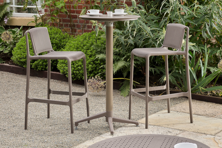 Flash Polypropylene Stacking All Weather Bar Stool - JB Commercial ...